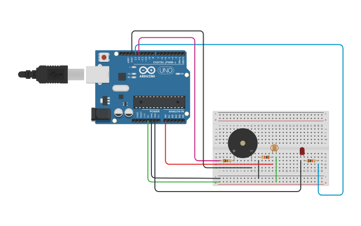 Circuit design Sleep Apnea Monitor - Tinkercad