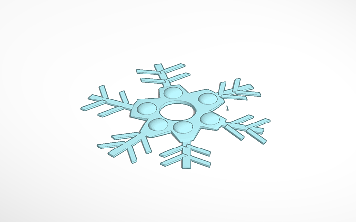 3D design Snowflake - Tinkercad