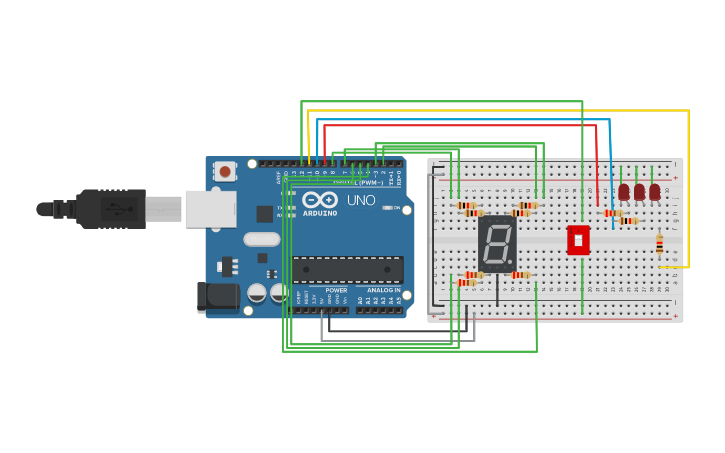 Circuit design State Machine - Tinkercad
