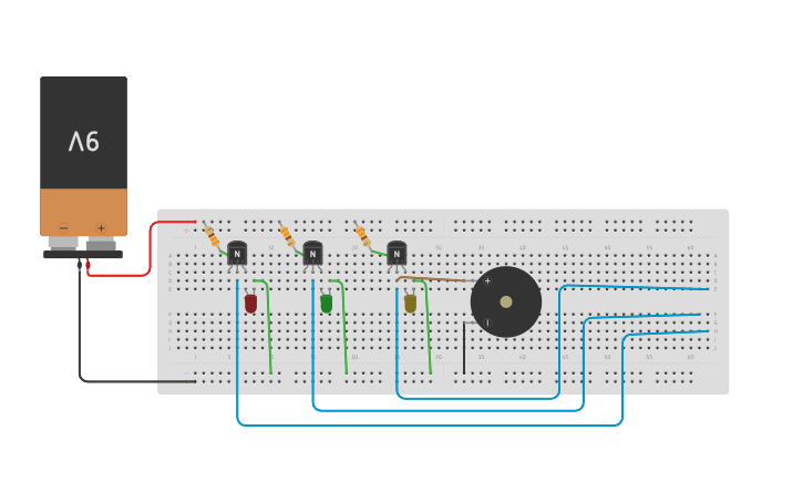 Circuit Design Water Level Detector Tinkercad