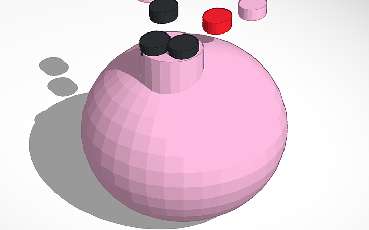 3D design cartoon piggy - Tinkercad