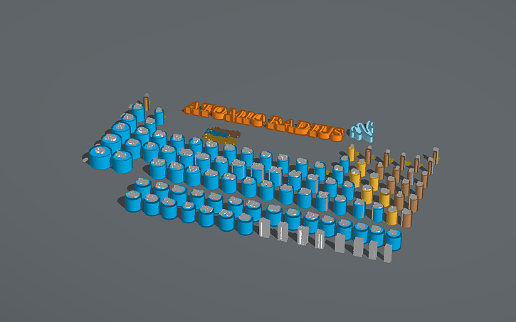3D design Atomic Radius - Tinkercad