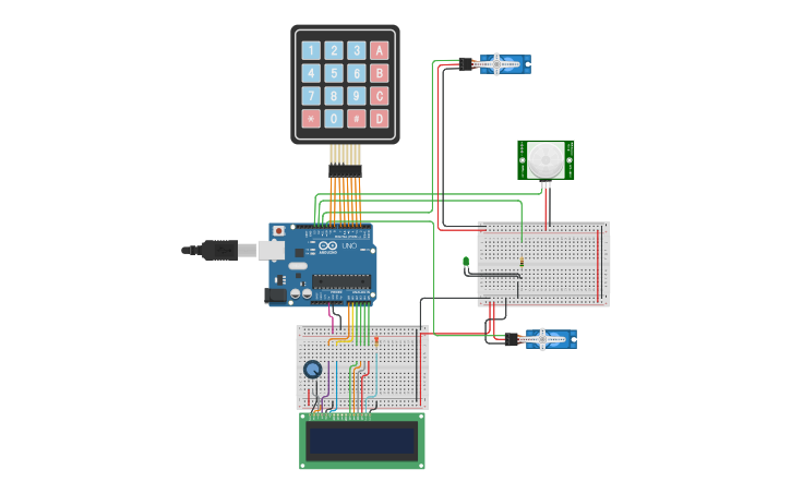 Circuit design Vending Machine - Tinkercad