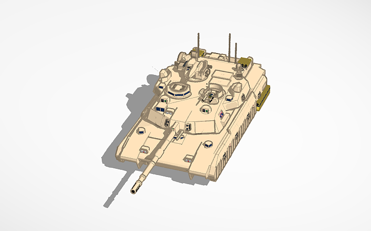3D design SM1A1 Abrams 2 / EDF Space Tank - Tinkercad