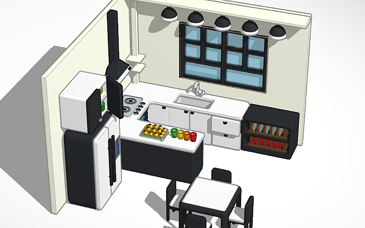 3D design kitchen - Tinkercad