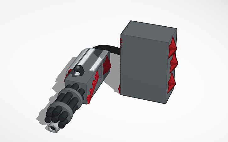 3D design Zelta arm gun - Tinkercad