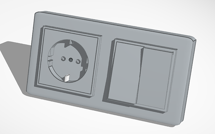 3D design Power Outlet - Tinkercad
