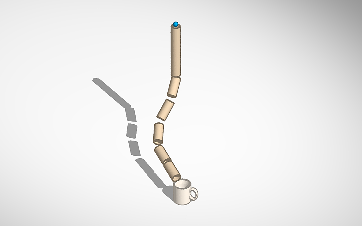 3D design Super Simple Cardboard Tube Path - Tinkercad