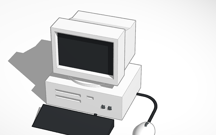 3D design Old Computer - Tinkercad