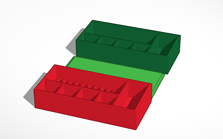 3D design Box organizer 3D printer parts - Tinkercad