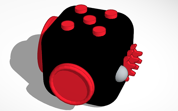3D design Fidget Cube - Tinkercad