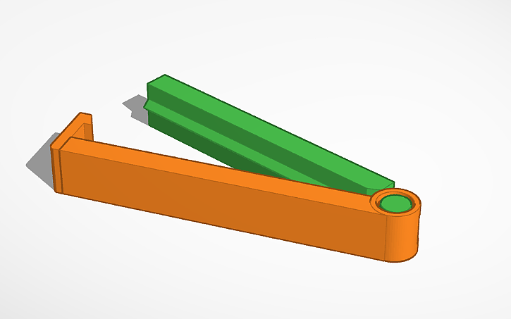 3D design bag clip - Tinkercad