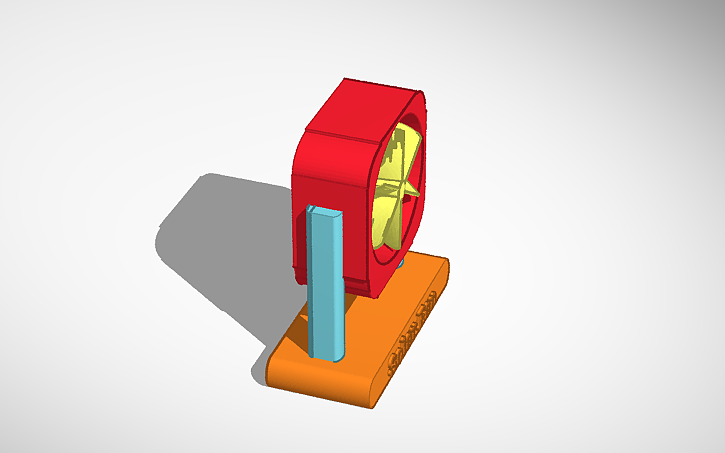 3D design fan prototype - Tinkercad