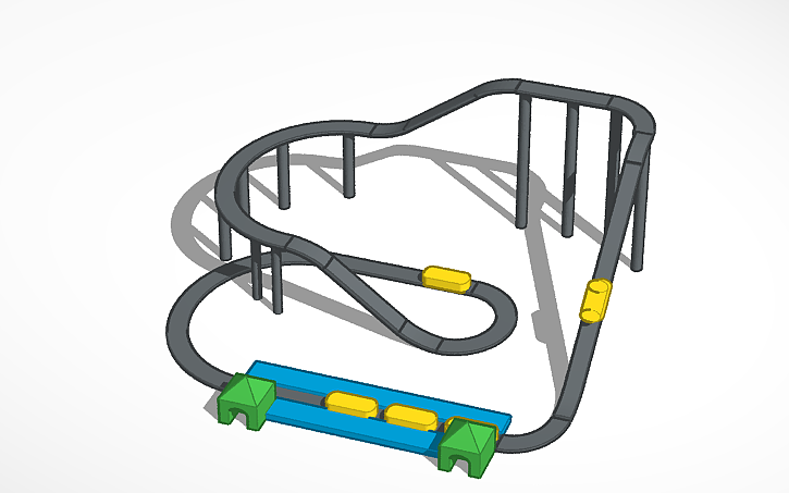 3D design ROLLER COASTER - Tinkercad