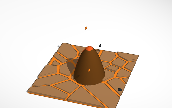 3D design Volcano - Tinkercad