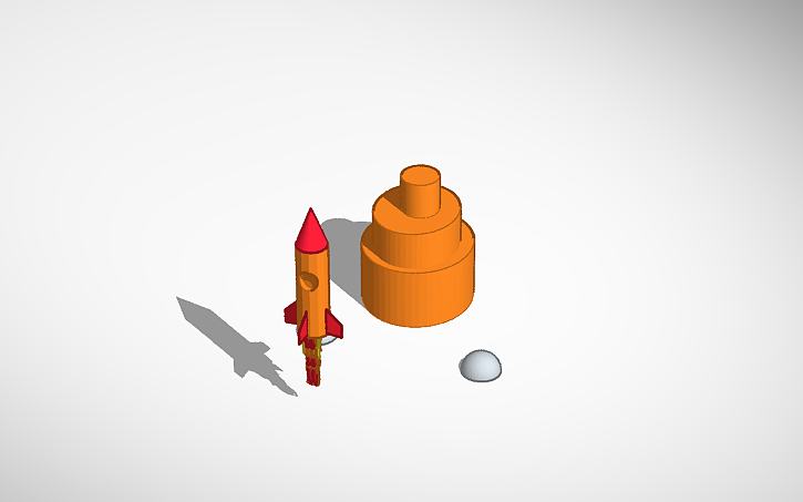 3D design THE BEST ROCKET - Tinkercad