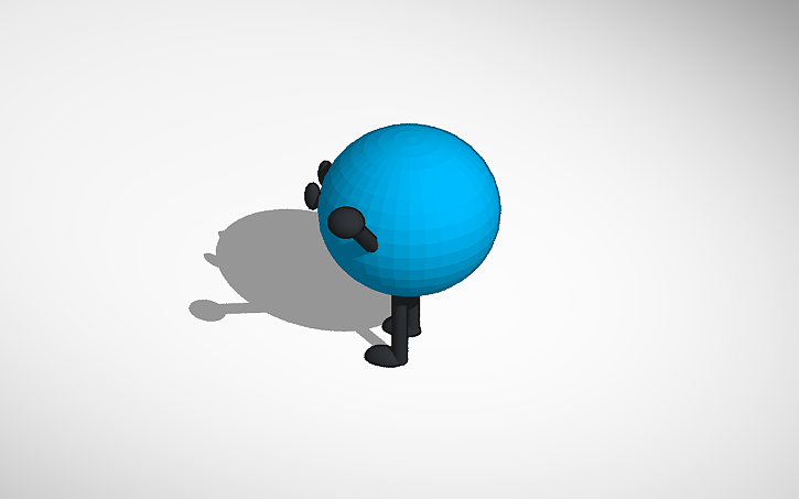 3D design Bfdi character with mouth - Tinkercad