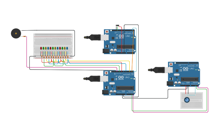 Circuit design Assignment 2 Christmas Lights - Tinkercad