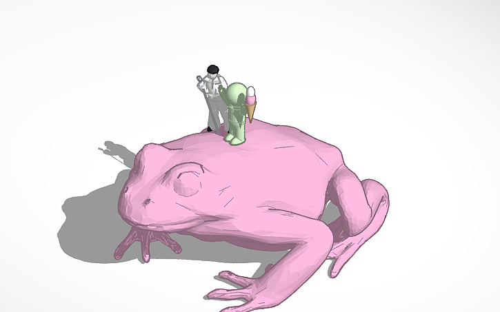 3D design frog - Tinkercad