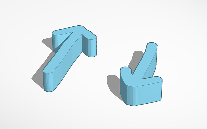 3D design arrows - Tinkercad