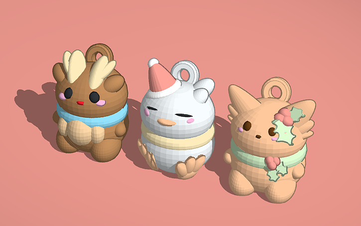 3D design Christmas keychains!!! - Tinkercad