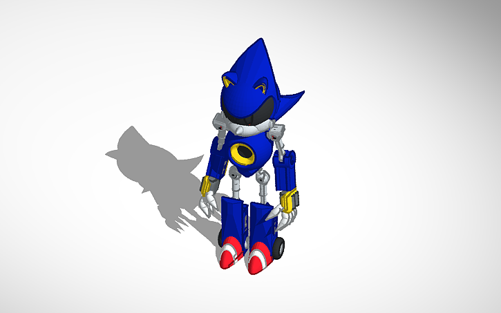 3D design Metal Sonic Figure - Tinkercad