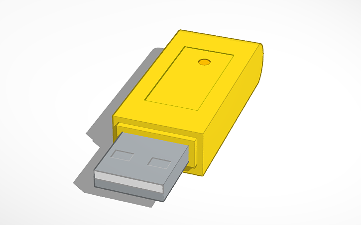 3D design USB Cable - Tinkercad