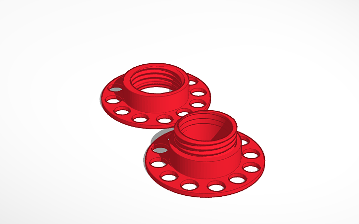3D design Filament spool - Tinkercad
