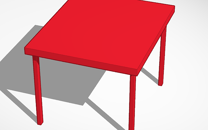 3D design Table - Tinkercad