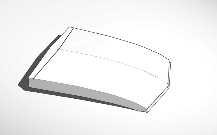3D design v8 Hood - Tinkercad