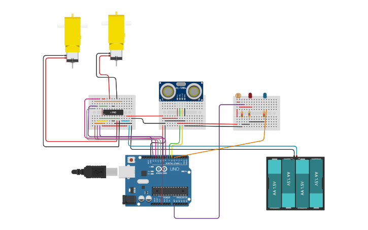 Circuit design Arduino - Tinkercad