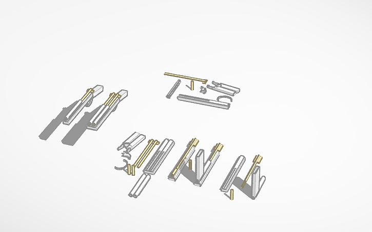 3D design 여러가지총 - Tinkercad