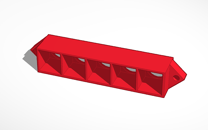 3D design Harley FXD LED idiot light rear section - Tinkercad