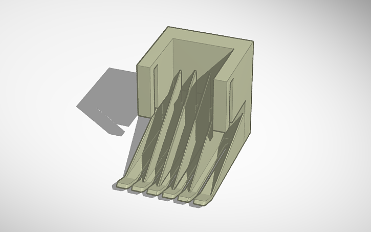 3D design dupont wire rack - Tinkercad