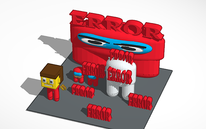 3D design ERROR SUS - Tinkercad