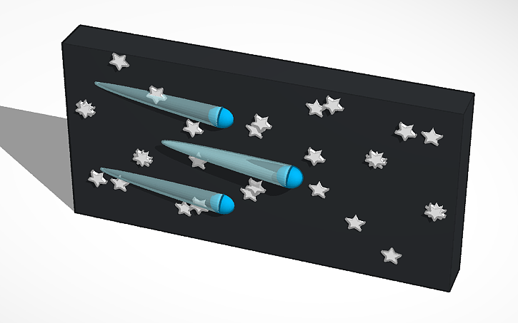 3D design Shooting stars - Tinkercad