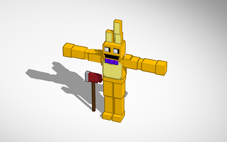 3D design 8-Bit Spring Bonnie - Tinkercad