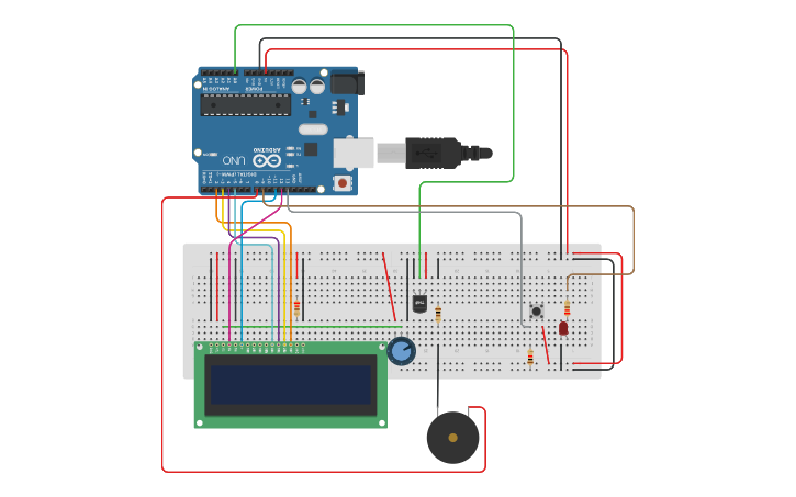 Circuit design LCD, Temperature Sensor, and Intruder Alert System ...