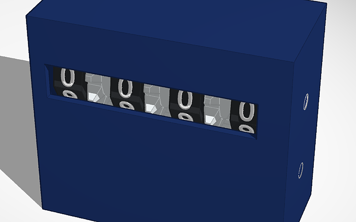 3D design Odometer full box - Tinkercad