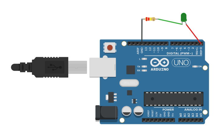 Circuit design arduino board - Tinkercad