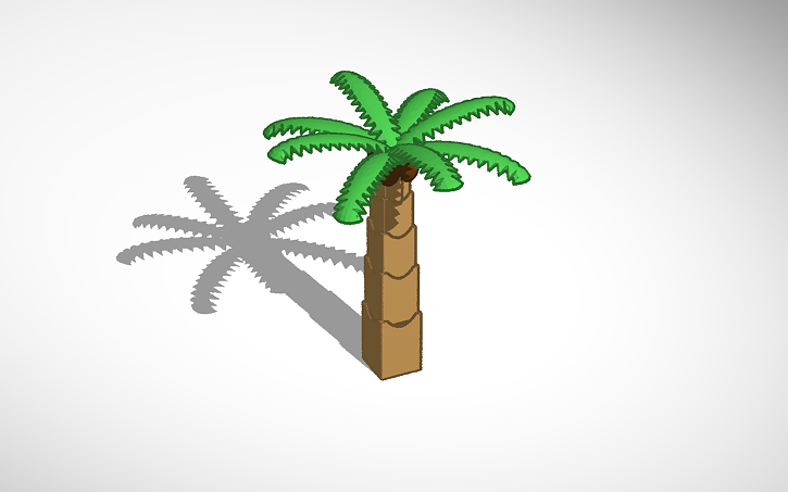 3D design Copy of Palm Tree #Tinker-er - Tinkercad