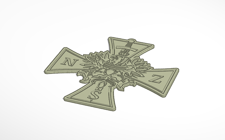 3D design Krzyż NSZ - Tinkercad