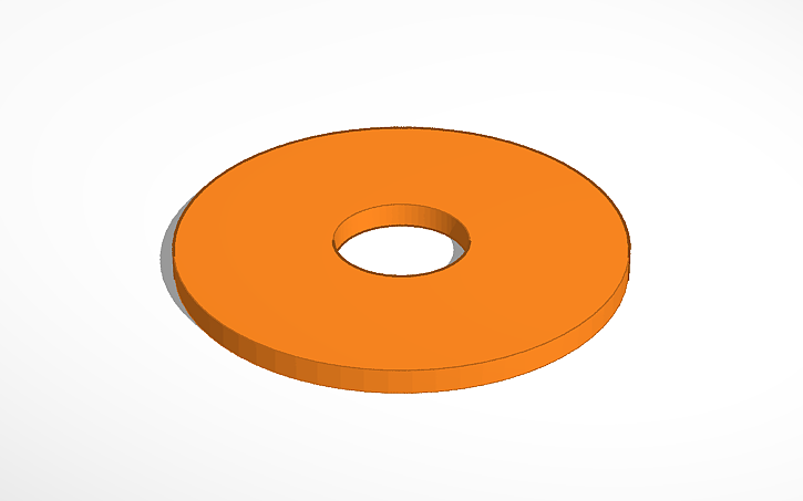 3D design washer - Tinkercad