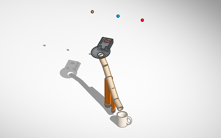 3D design ball slide - Tinkercad