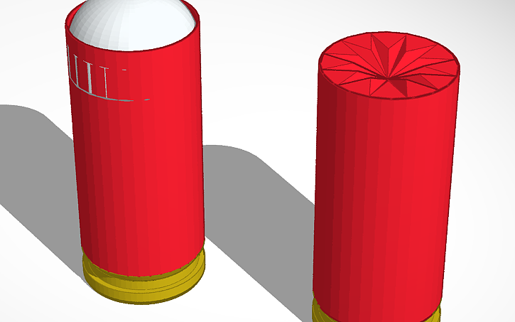 3D design Shotgun shells - Tinkercad