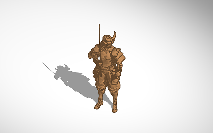 3D design Samurai - Tinkercad