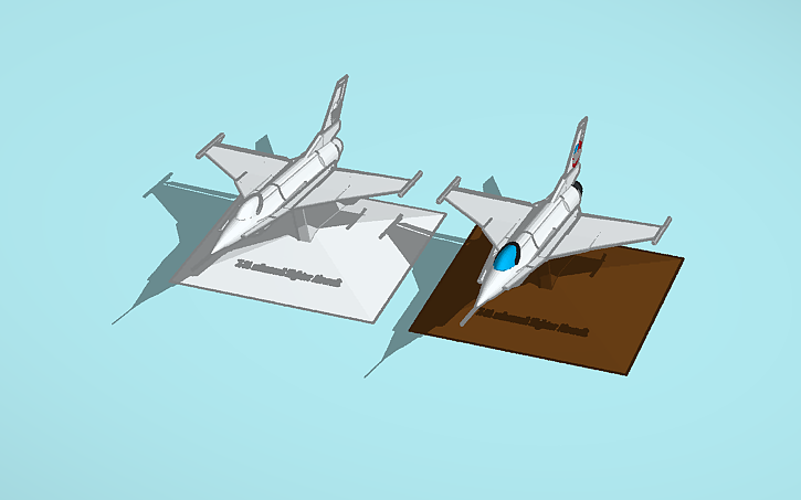 3D design X-31 enhanced flighter aircraft - Tinkercad