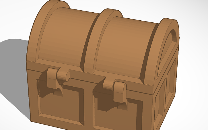 3D design Treasure Chest - Tinkercad