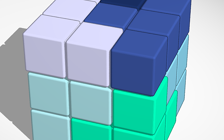 3D design puzzle cube - Tinkercad