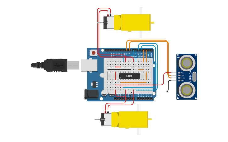Circuit design Circuito Mini MJR - Tinkercad